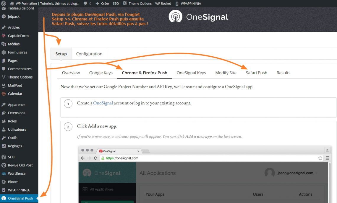 OneSignal Des Notification Push Pour Vos Lecteurs WordPress