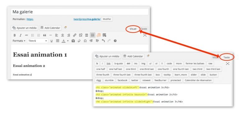 Intégrer des animations dans WordPress avec Animate.css
