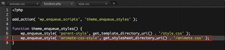 Intégrer des animations dans WordPress avec Animate.css Intégrer des animations dans WordPress avec Animate.css