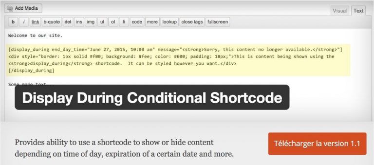 Des SHORTCODES très utiles pour votre WordPress