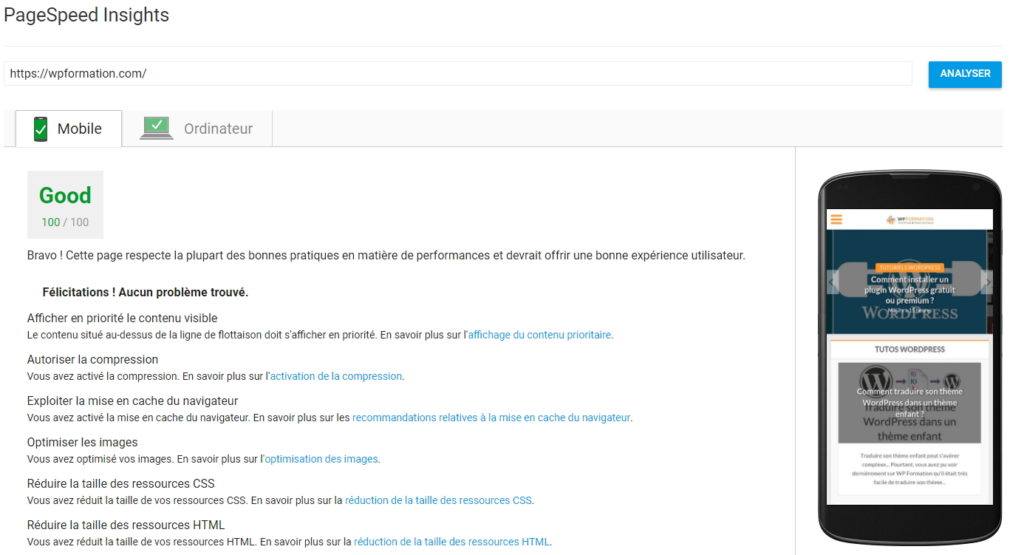100/100 Google PageSpeed avec WordPress, c'est possible