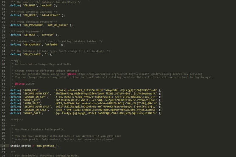 wp-config.php & functions.php fichiers WordPress essentiels