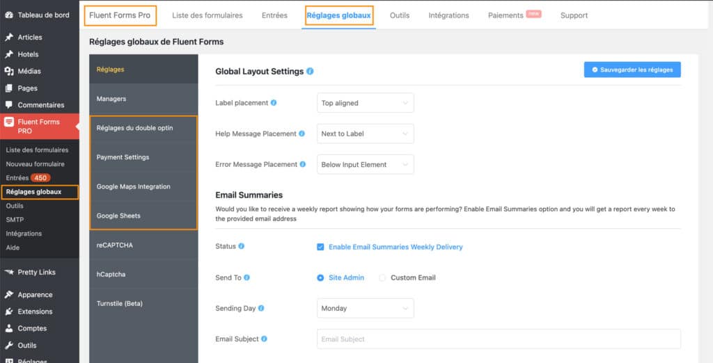 Fluent Forms, Plugin De Formulaire Pour WordPress