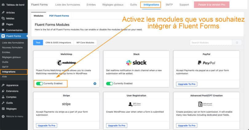 Fluent Forms, Plugin De Formulaire Pour WordPress